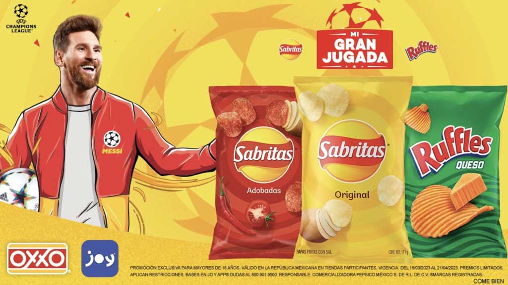 Sabritas estuvo en la final de la Champions League haciendo el match ...